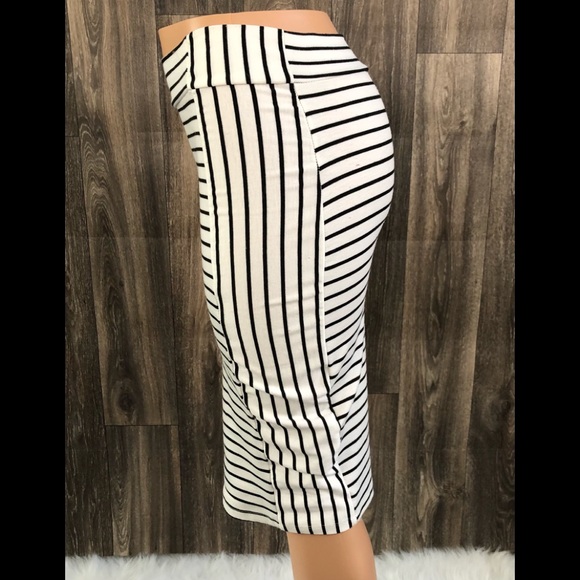 Diosa | Skirts | Diosa Perpendicular Striped Pencil Skirt | Poshmark